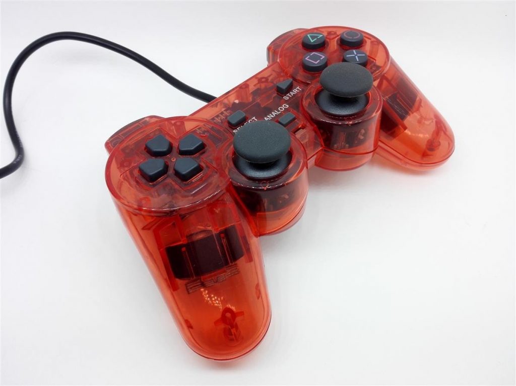 Tay PS1 Red Transparent Đỏ Trong Siêu Độc - ShopMayGame.Com