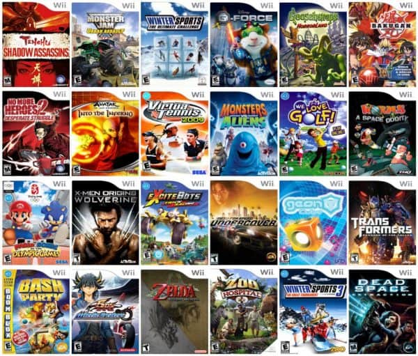 List game Wii trong SET 250gb - ShopMayGame.Com