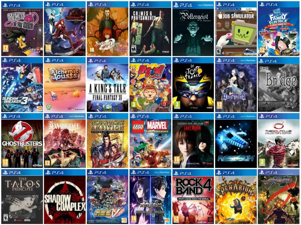 List Game PS4 y Nh t B ng H nh nh ShopMayGame Com